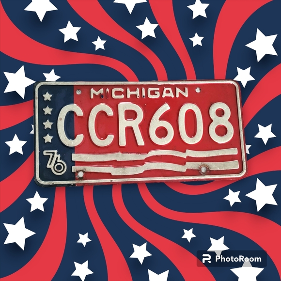 Other | Vintage Collectible Michigan Bicentennial License Plate | Poshmark